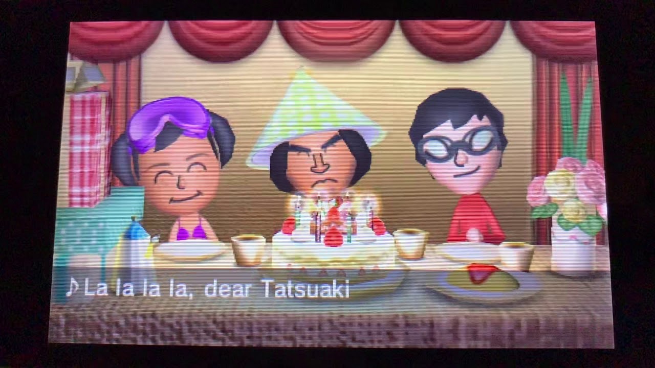 Tomodachi Life - Mii News - Tatsuaki’s Birthday - YouTube