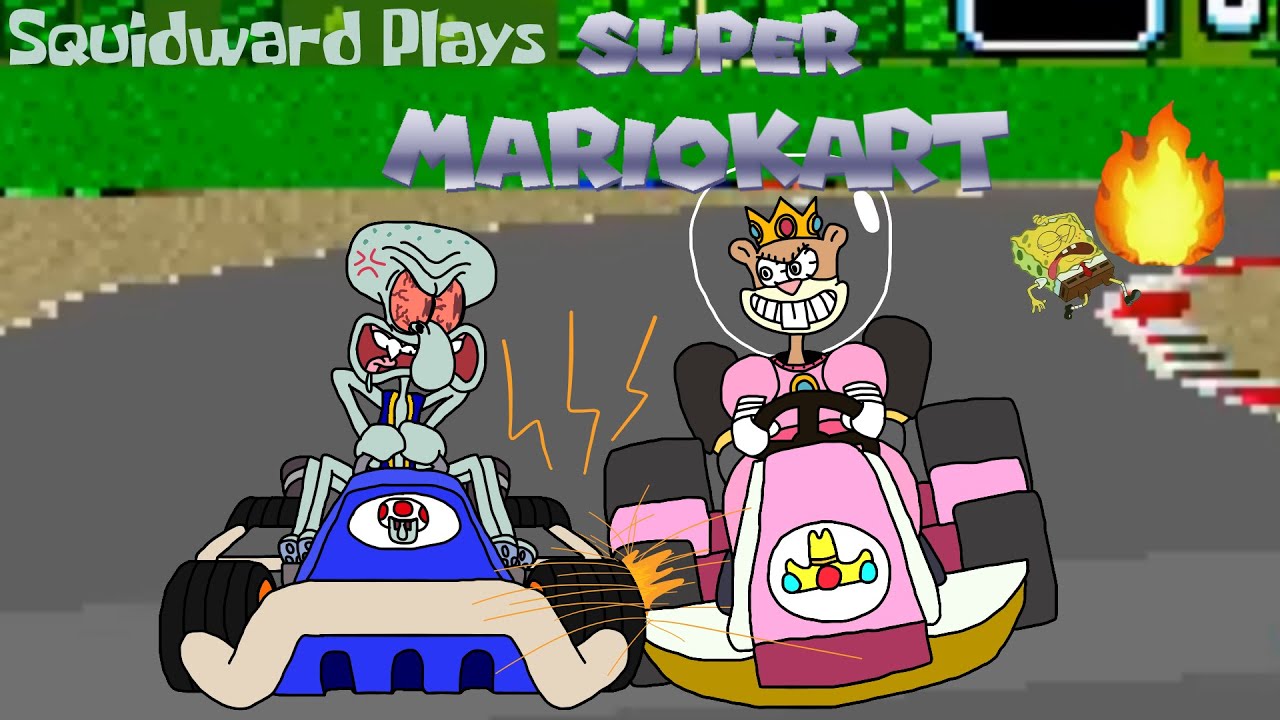 Squidward Plays Super Mario Kart - Retro Special 2 - YouTube