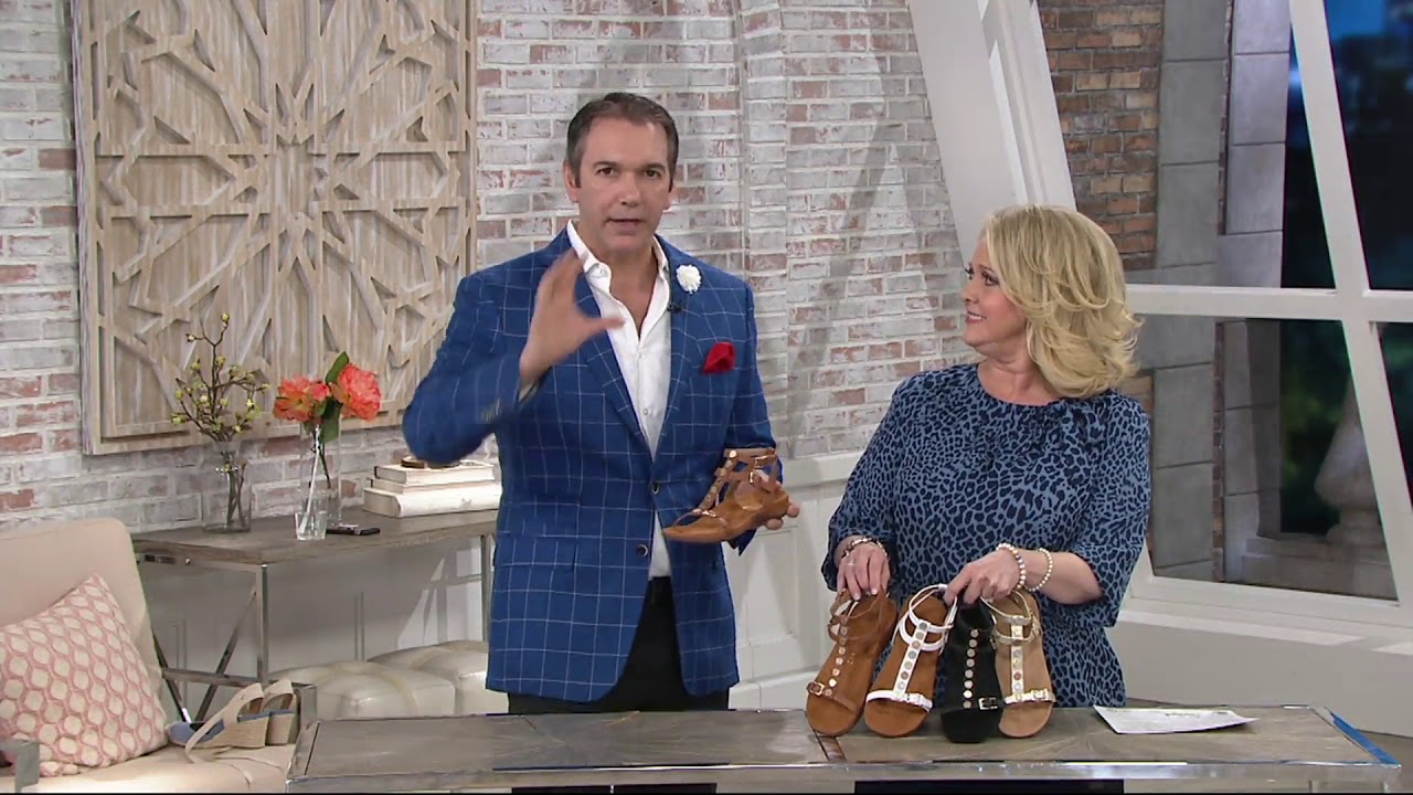 Vionic Leather Multi-Strap Sandals - Hailey on QVC - YouTube