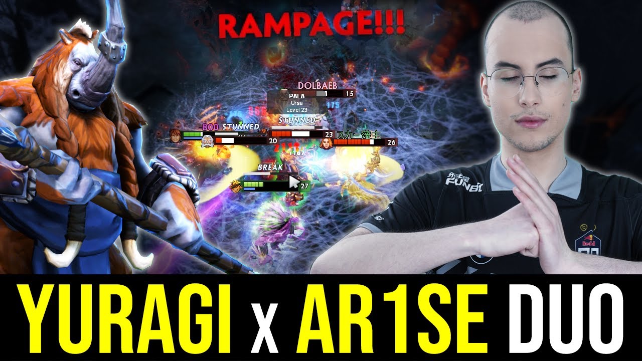 OG.Yuragi & Ar1se DUO - BRISTLEBACK x MAGNUS Combo DOTA 2 - YouTube