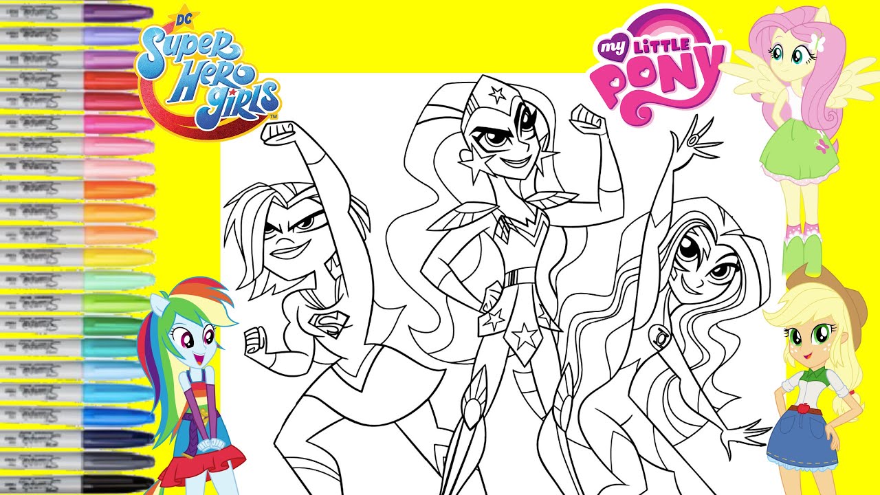 DC Super Hero Girls Makeover as My Little Pony Rainbow Dash Applejack ...