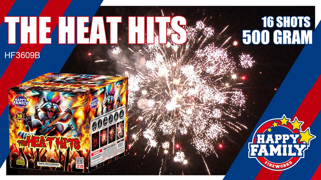 HF3609B THE HEAT HITS from Happy Family Fireworks #fireworks - YouTube