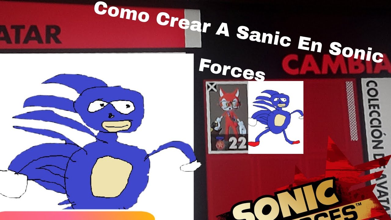 Como hacer a Sanic En Sonic Forces Tutorial - YouTube