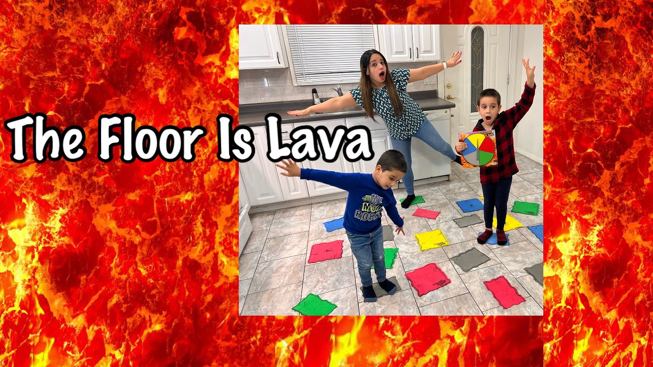 The Floor Is Lava Game | Indoor fun activity | Aarav & Vansh playing ...