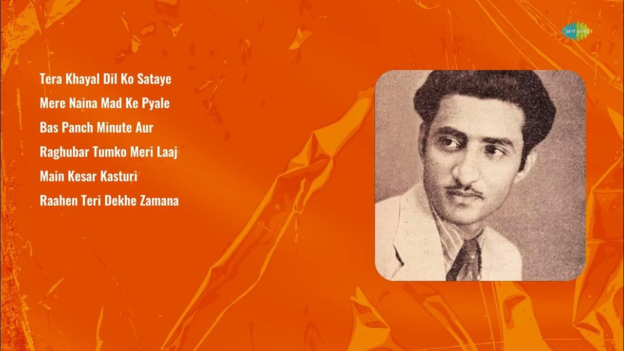 Talat Mahmood Songs | Tera Khayal Dil | Mere Naina Mad | Bas Panch ...