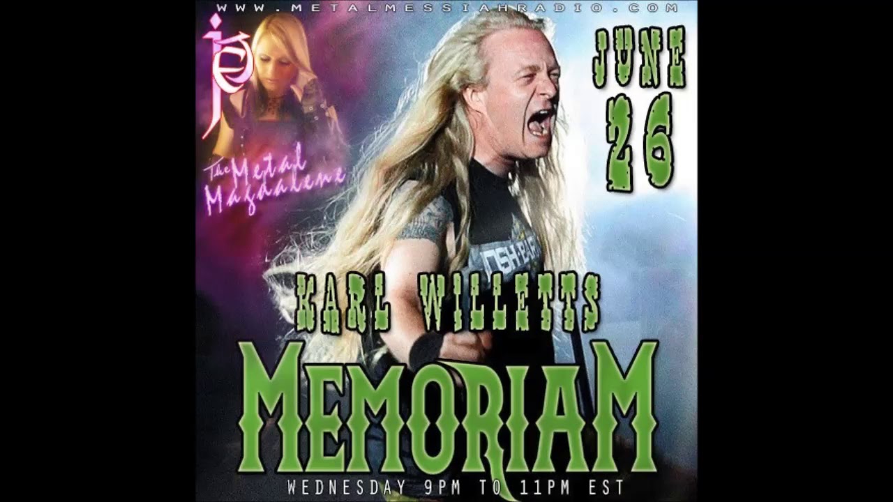 Karl Willetts of Memoriam interview on The Metal Magdalene with Jet ...
