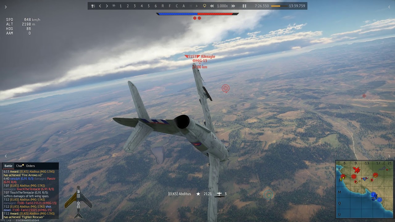 [War Thunder] [Mig-17AS] Good flight - YouTube