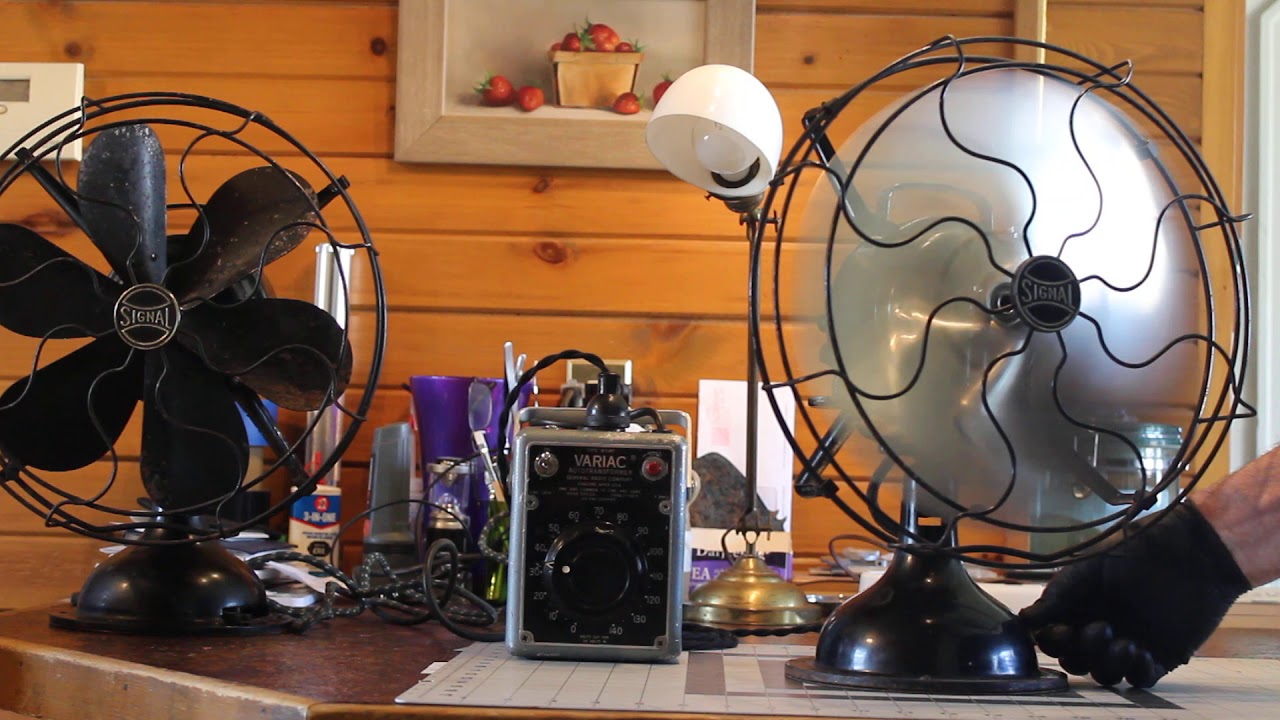Signal 1930s Model Electric Fan Seduction - YouTube