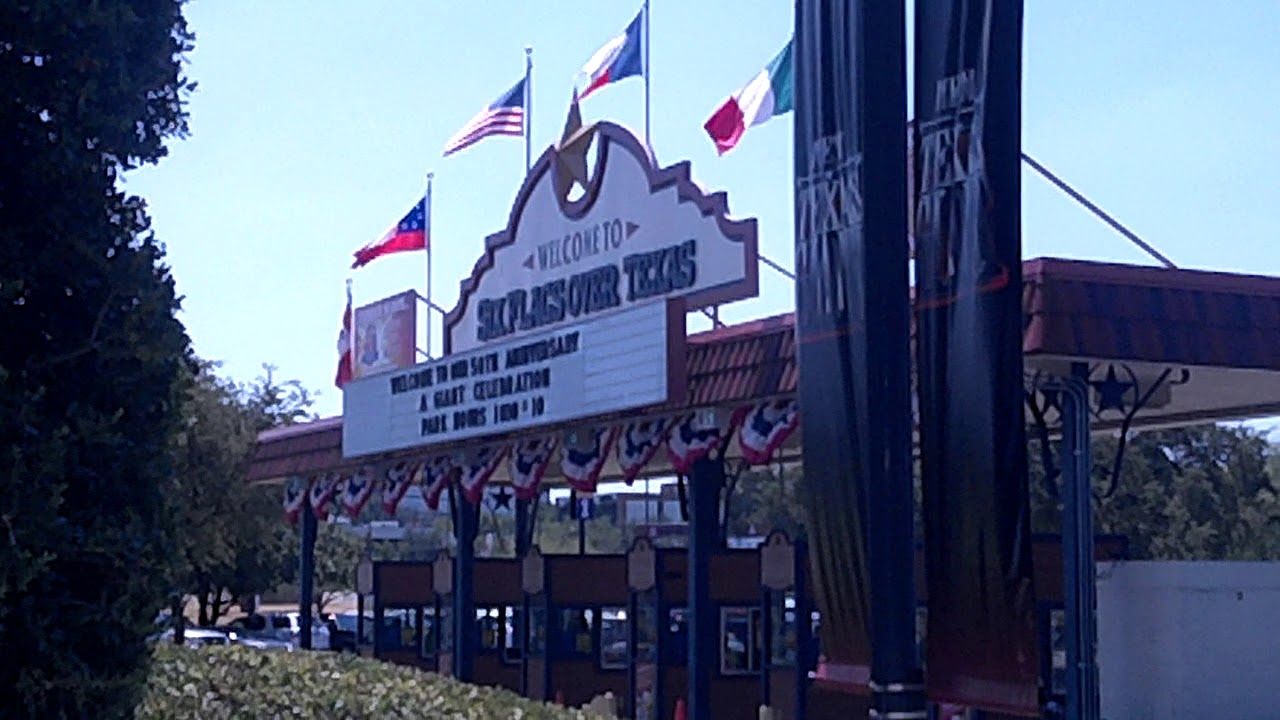 Entrance to Six Flags Over Texas 2011 - YouTube