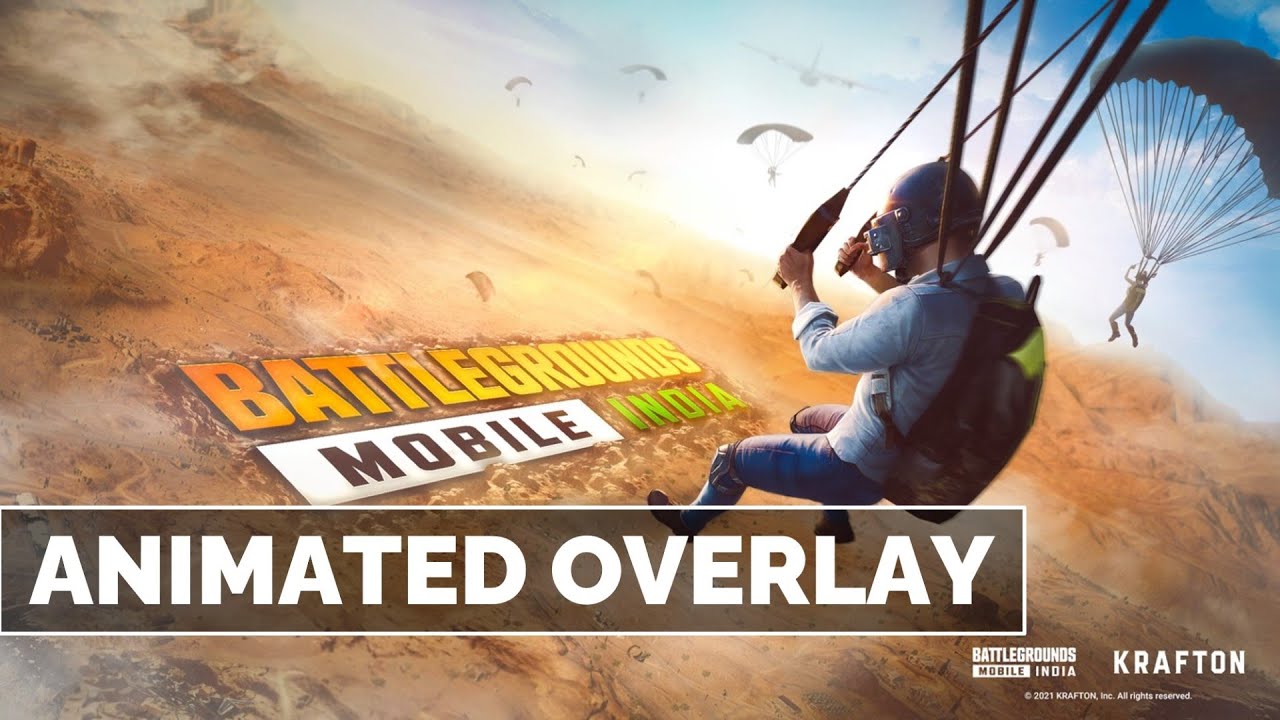 BGMI (PUBG) Mobile Free Animated Stream Overlay - YouTube