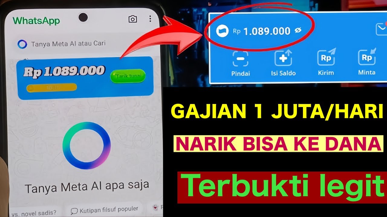 CARA MENGHASILKAN UANG DARI META AI WHATSAPP - FITUR META AI WA TERBARU ...
