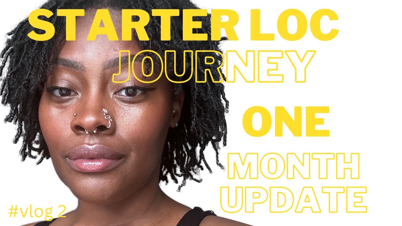One month loc Journey Update + hair care routine | two strand/ semi ...