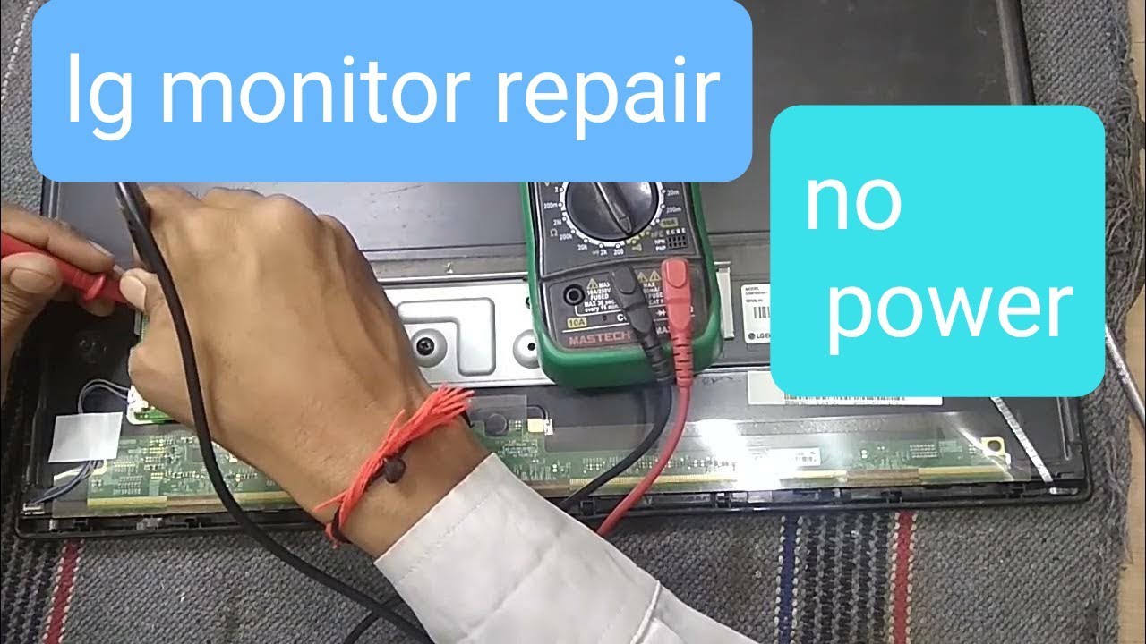 lg monitor repair ! lg monitor no power - YouTube