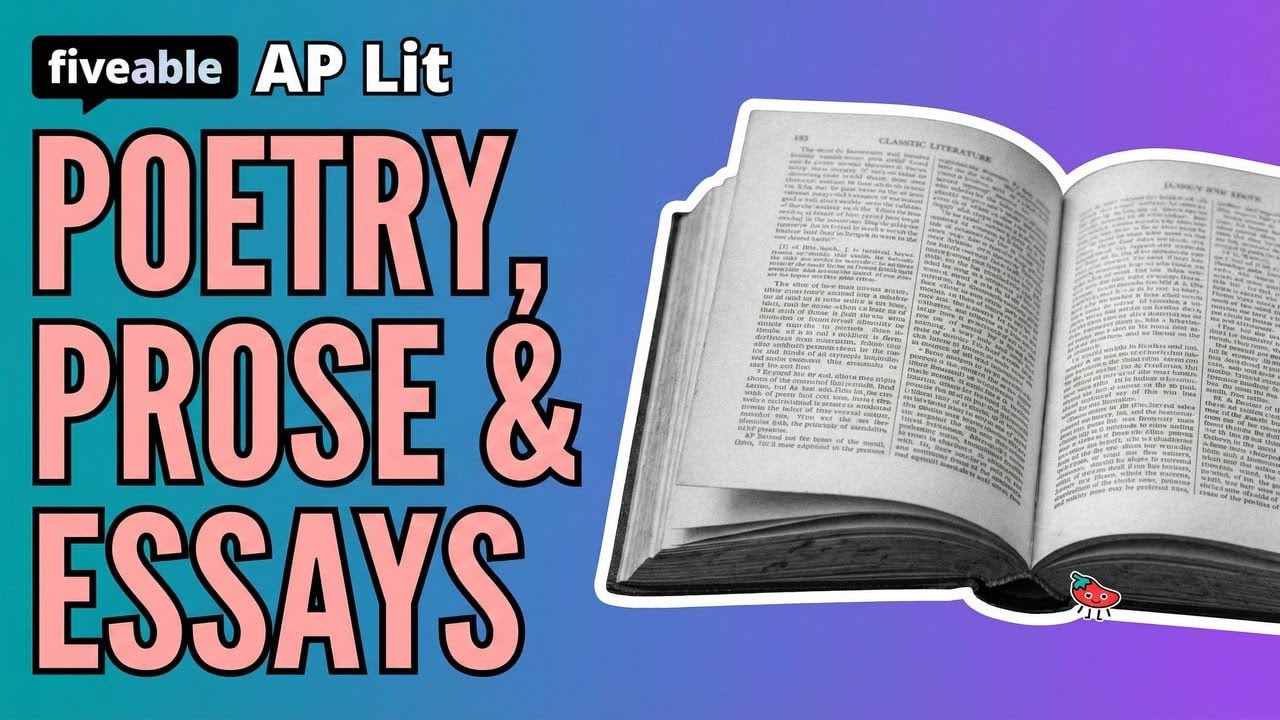 AP English Literature CRAM – Poetry, Prose & Essay Writing | Fiveable ...