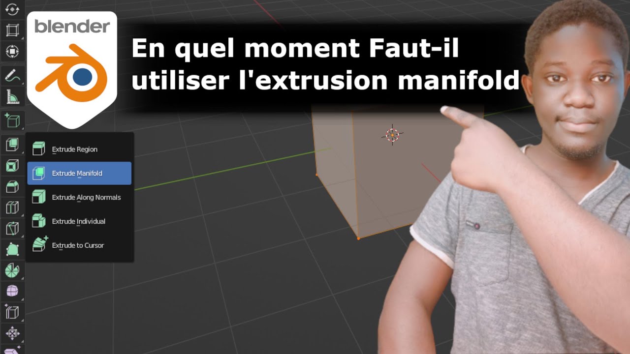 En quel moment on utilise l'extrusion manifod | Apprendre Blender 3D ...