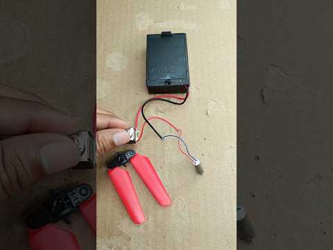 Mini Vibration Motor Powered by Dual Wing Drone Propeller | #tech #ScienceProject #drone