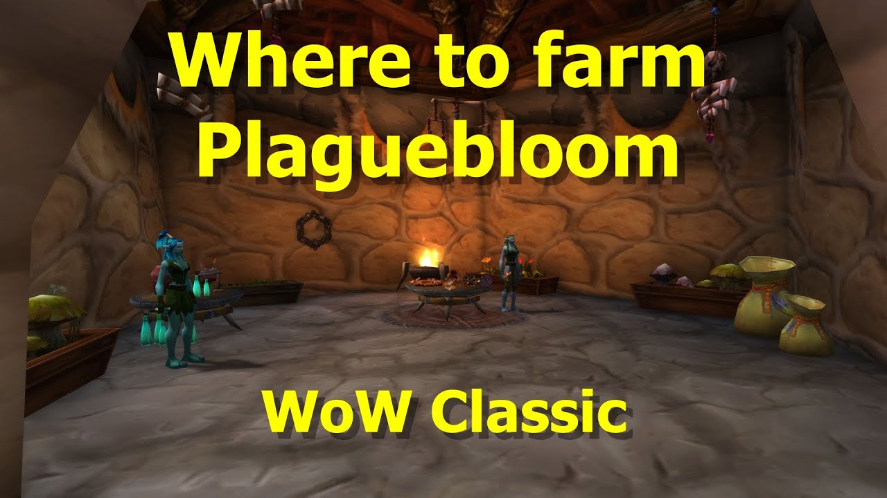 Where to farm Plaguebloom--Herbalism Guide for WoW Classic - YouTube