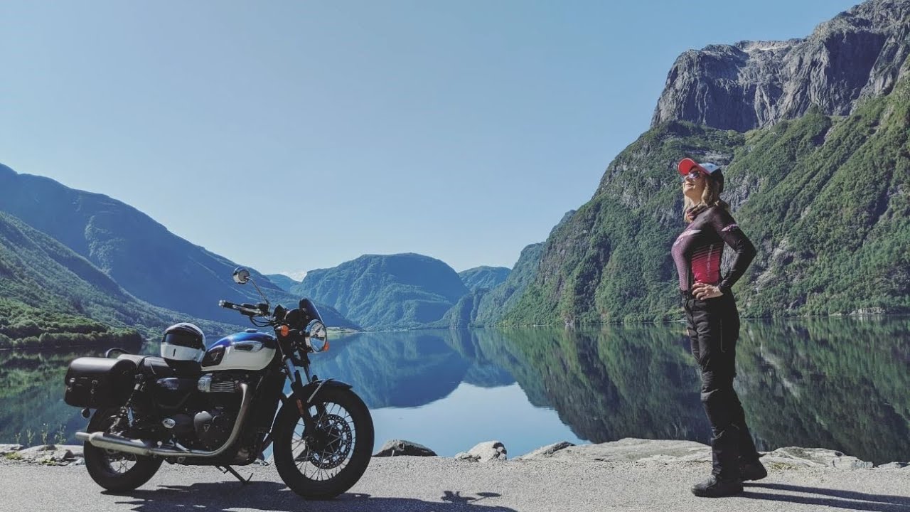 Western Norway roads - solo female motorcycle trip on Triumph ...