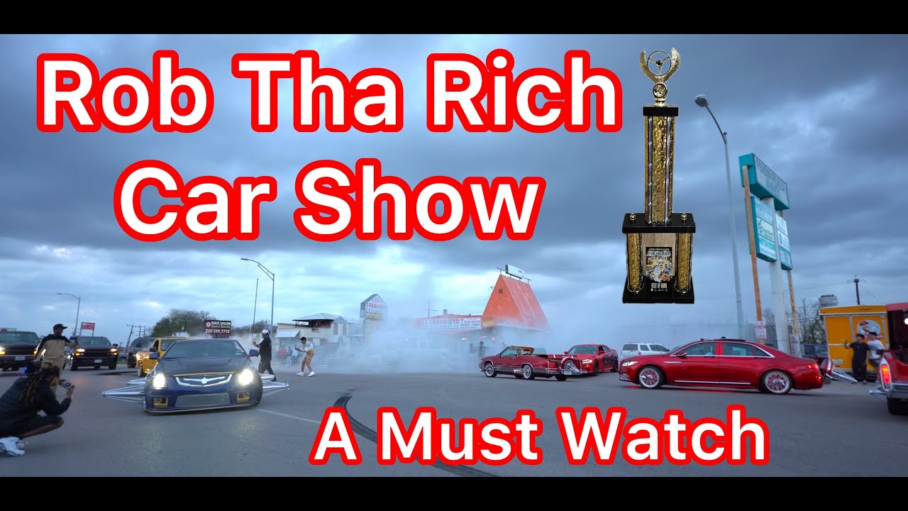My First ever Rob Tha Rich Car Show#lowrider#slab#bigrims - YouTube
