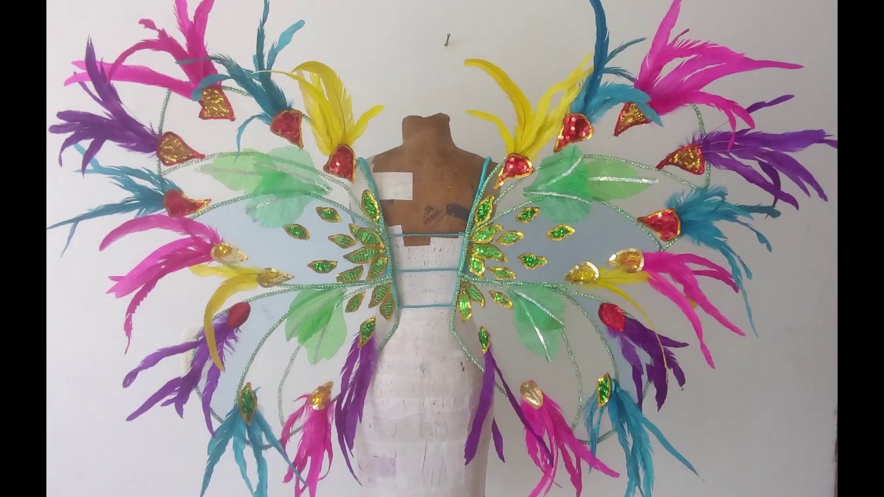 ESPALDAR CARNAVAL PLUMAS - YouTube