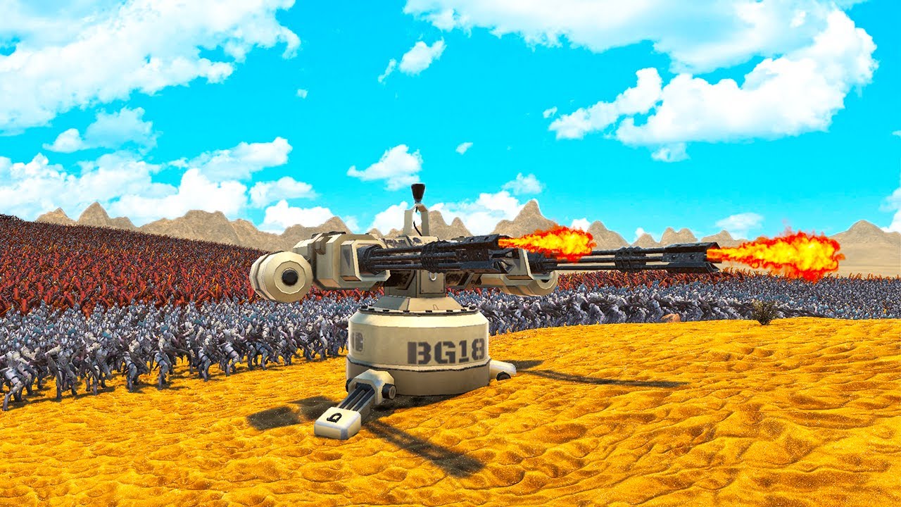 RAILGUN TURRET, TURRET GATLING, JUDA MECH VS 3.5 MILLION ZOMBIES ...