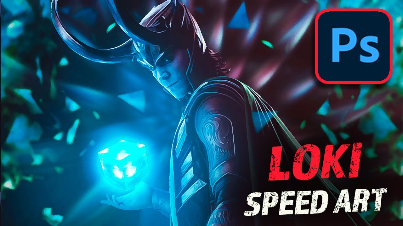 Loki Fan Poster | Speed Art (Photoshop) - YouTube