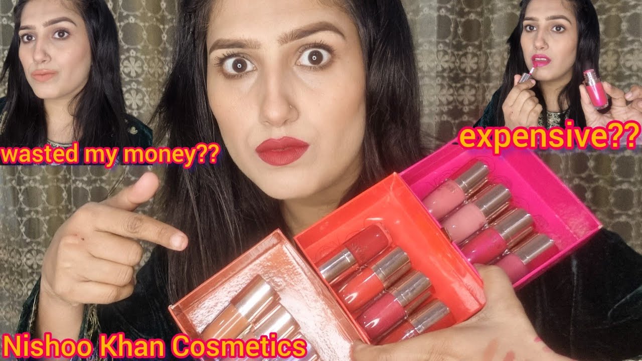 Nishoo Khan Cosmetics | Expensive?? i Waste my 9650 rupees?? - YouTube