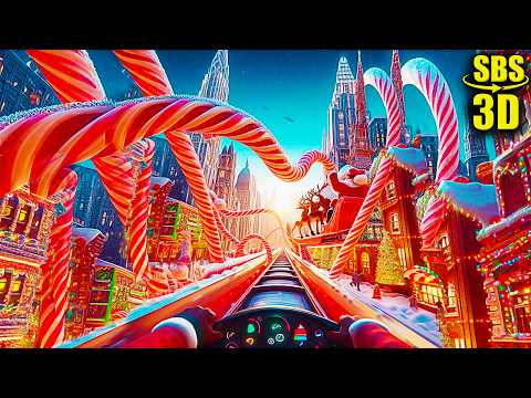 3D NOEL: POLAR ESPRESSO | LUNAPARK HIZ TRENİ | VR Vídeo 3D SBS [Google Cardboard • VR Box]