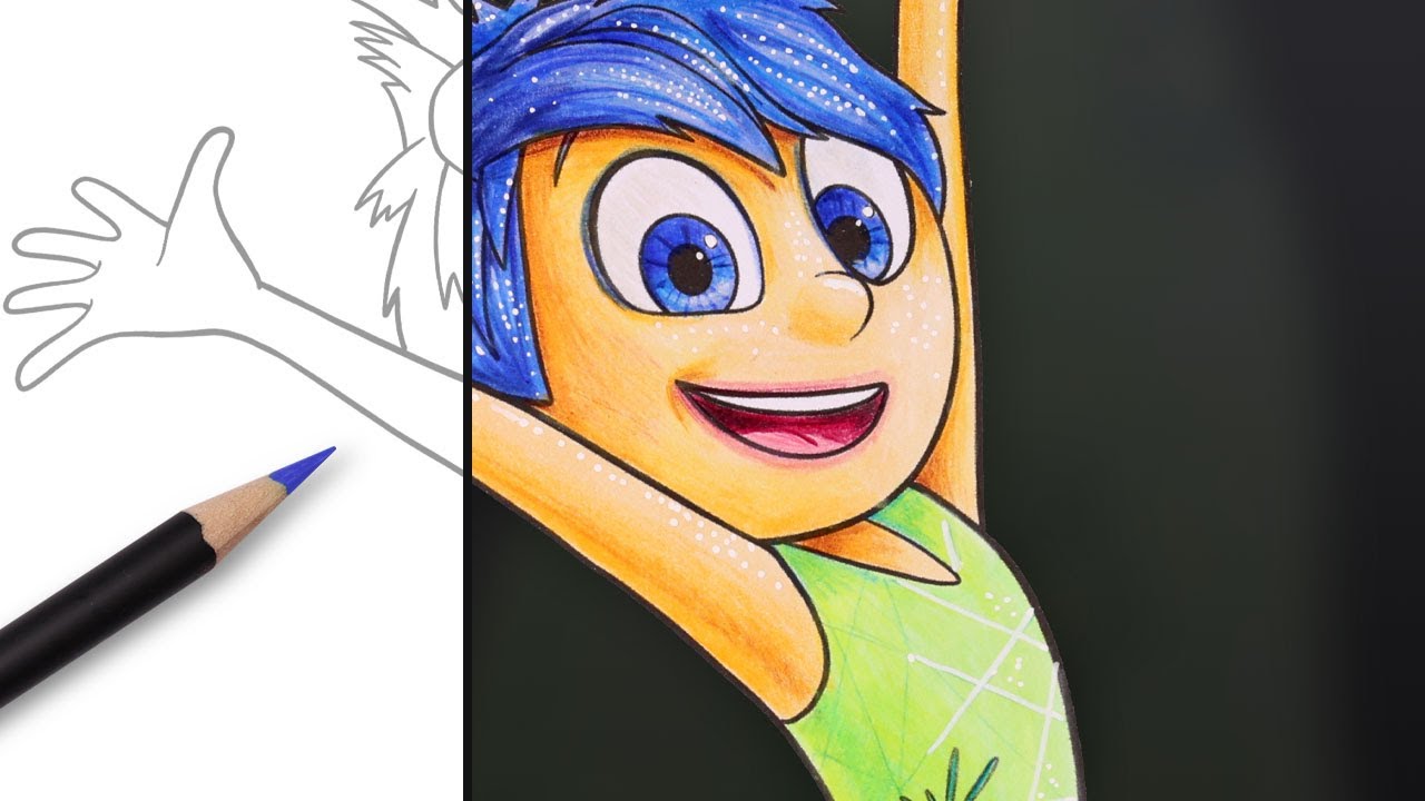 How to Color Emotion Joy - Basic and Advanced | Inside Out Coloring ...