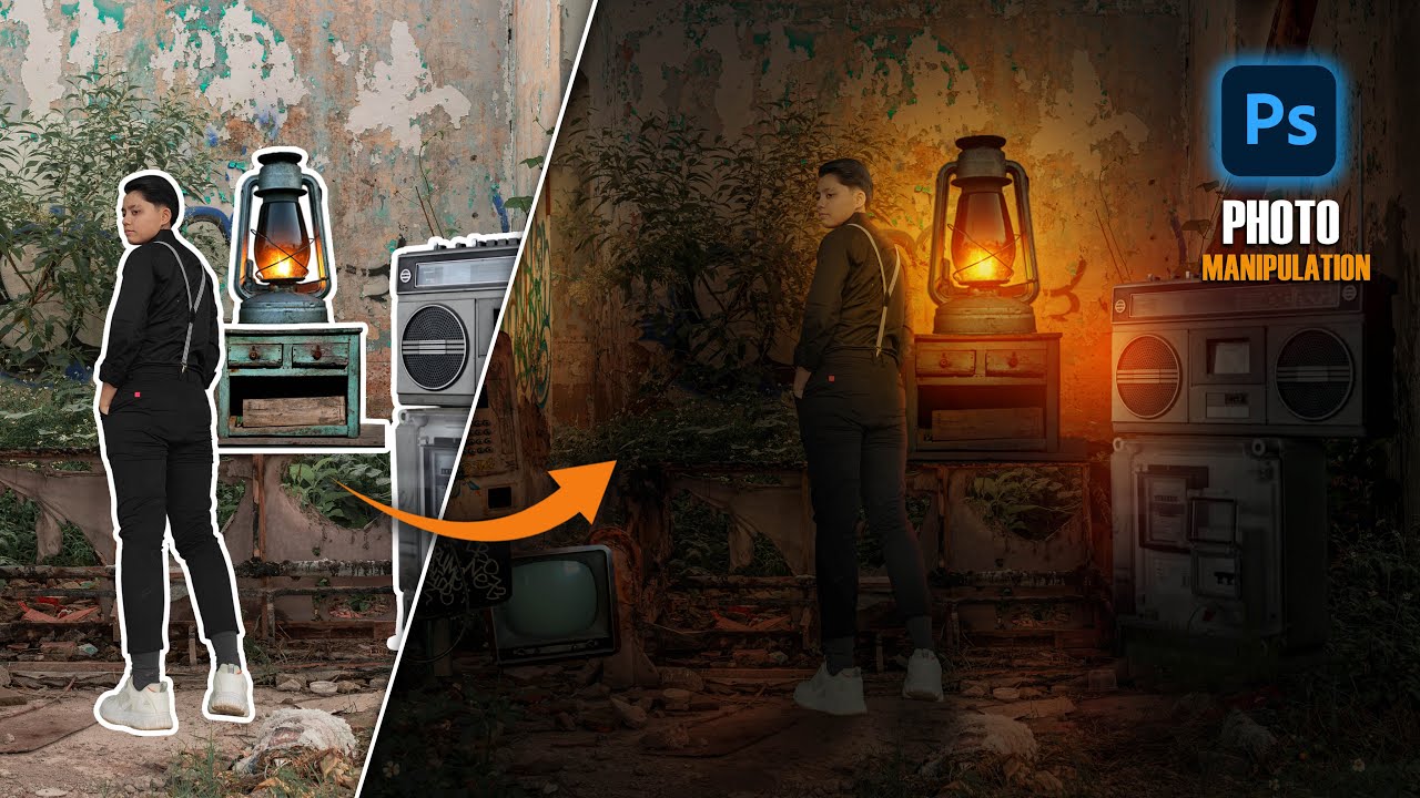 How to night light manipulation in photoshop - YouTube