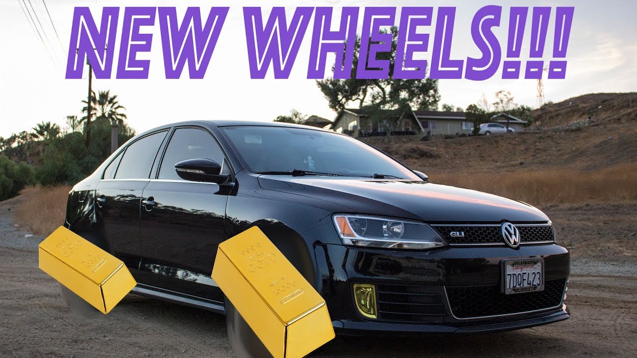 Installing New Wheels On My GLI! - YouTube