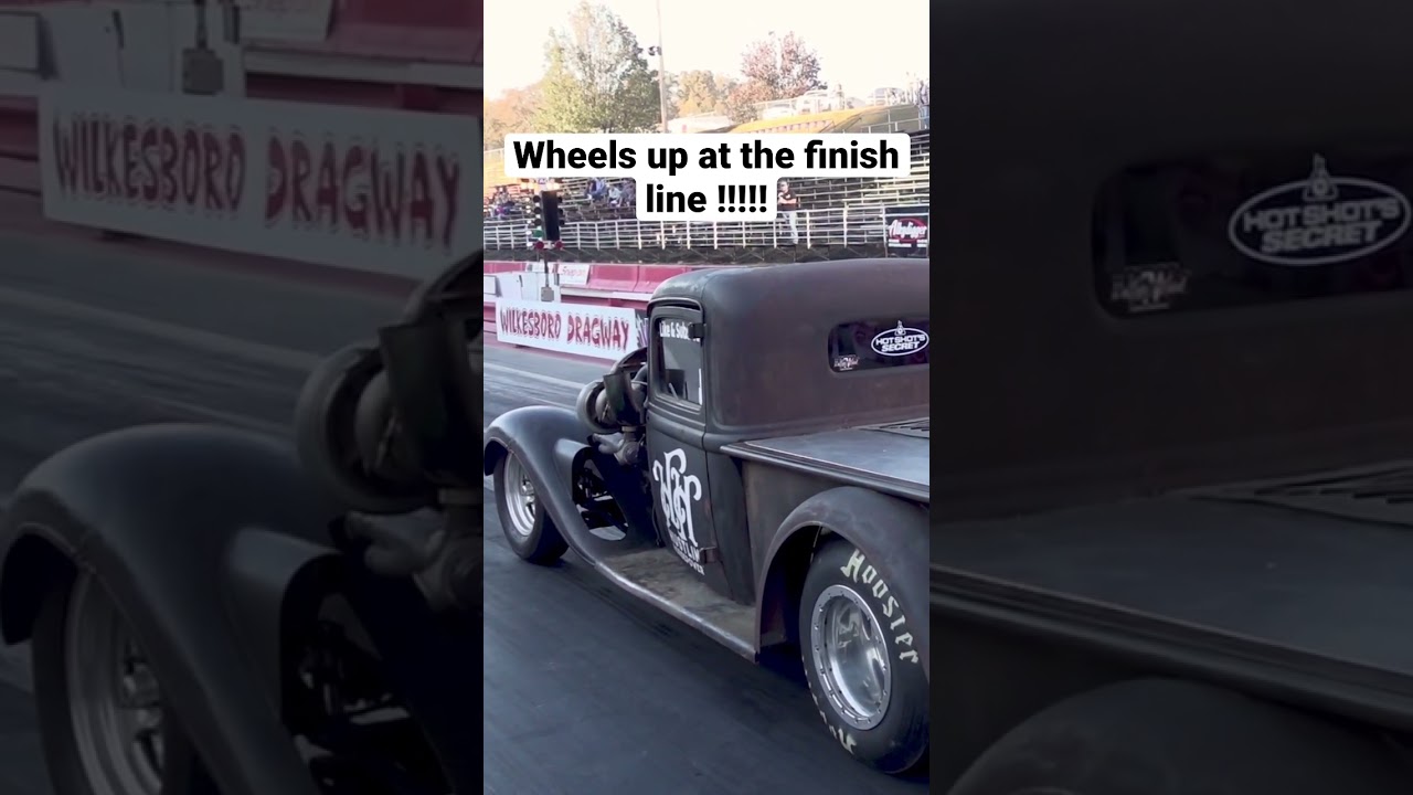 HUSTLIN HORSEPOWER STRAIGHT GANGSTER WHEELS UP AT WILKESBORO DRAGWAY # ...