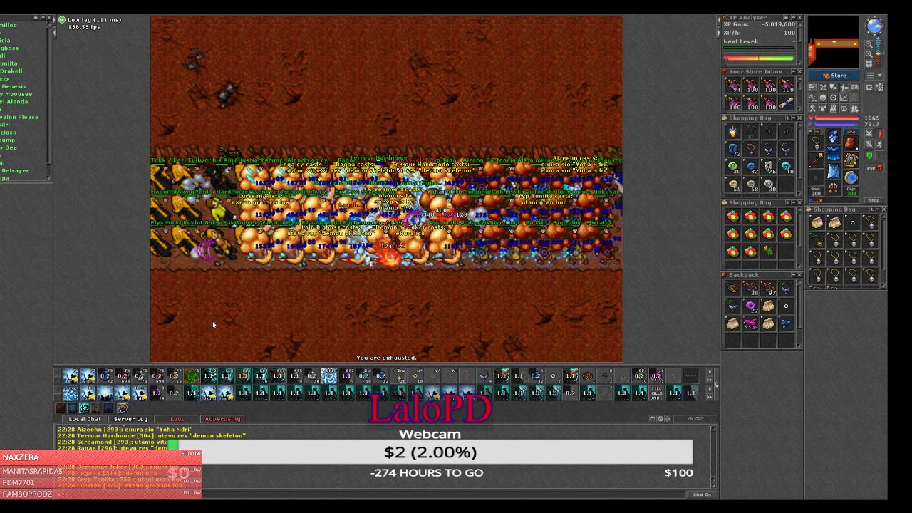 TIBIA FUNERA WAR| THAIS FIGHT| 50X12 SCORE MASSACRE LOL - YouTube