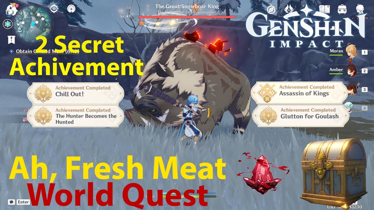 GENSHIN IMPACT: Ah, Fresh Meat Quest - How To Obtain Chilled Meat And ...