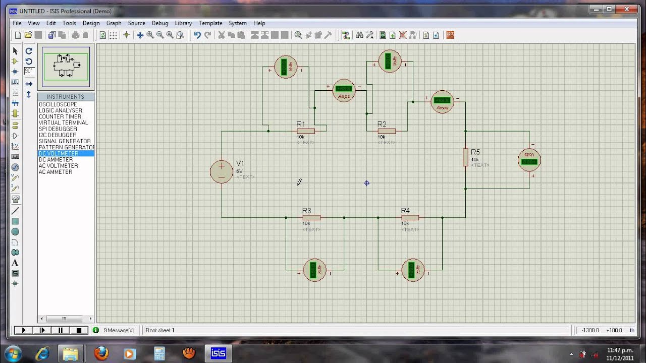 CIRCUITO EN SERIE PROTEUS - YouTube