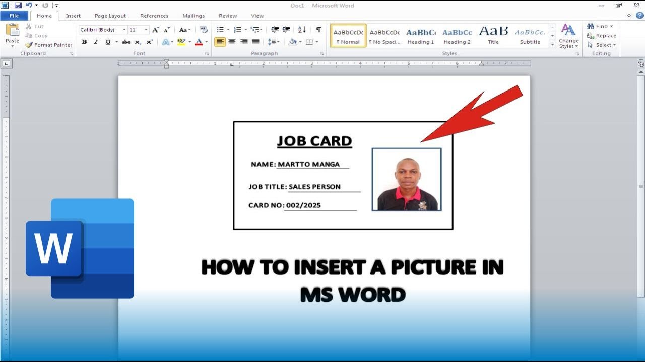 How to insert picture using MS Word for beginners - YouTube