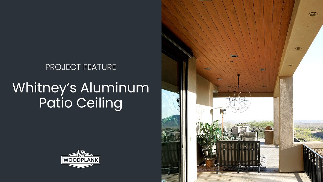 Patio Ceiling Upgrade with Aluminum Cladding - YouTube