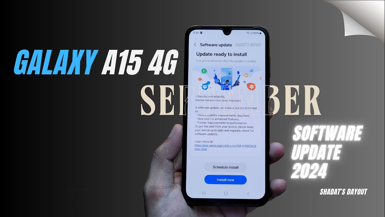 Samsung Galaxy A15 4G September Software Update 2024 - YouTube