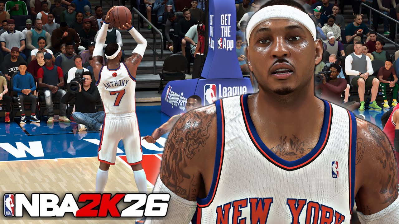 Carmelo Anthony Realistic Highlights in NBA 2K26 - YouTube