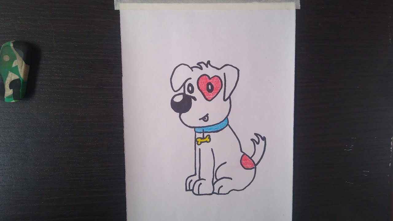 como dibujar un perrito paso a paso - YouTube