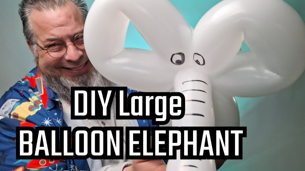 Must-Try: Making an Adorable 350 Balloon Elephant - Day 241 - YouTube