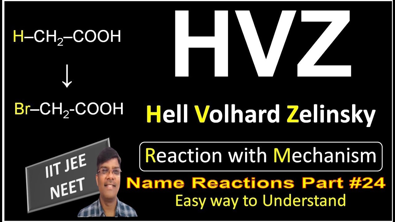 Hell Volhard Zelinsky HVZ Reaction with Mechanism (Part 24) Alpha ...