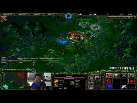 Dota 1 TriNhil Yurnero 6.81d Gameplay! HERO NINJA!