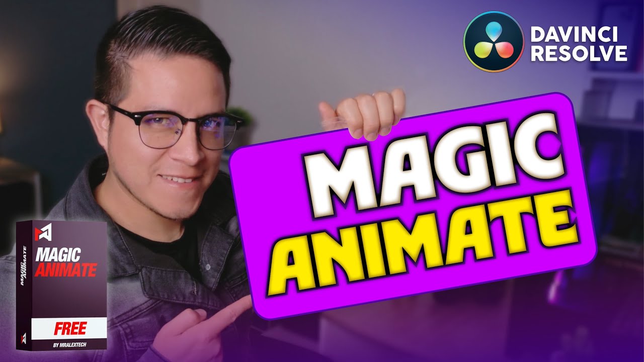🎨 Cómo animar LOGOS e imágenes con Magic Animate en DaVinci Resolve - YouTube