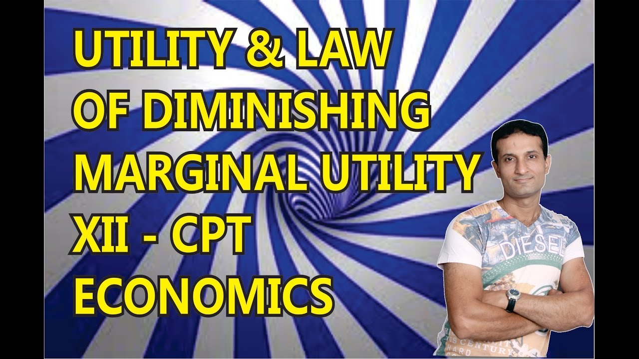 Class 11 & CPT Chapter-2 Concept of Utility & law of DIMINISHING ...