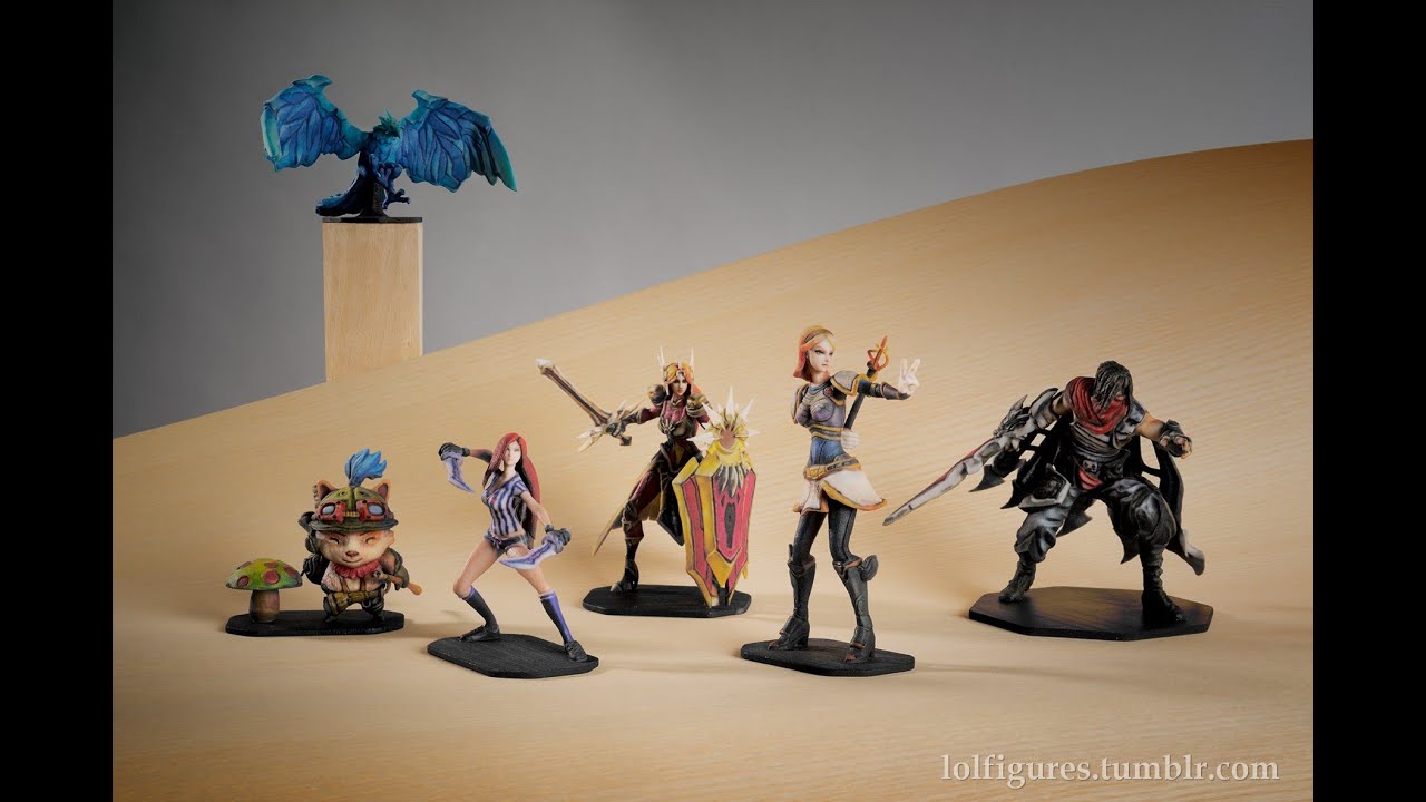 League of Legends Figures (Anivia, Teemo, Katarina, Leona, Lux, Talon ...