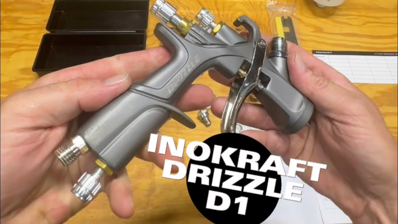 Awesome LVLP Paint Gun. INOKRAFT Drizzle D1 paint gun kit. - YouTube