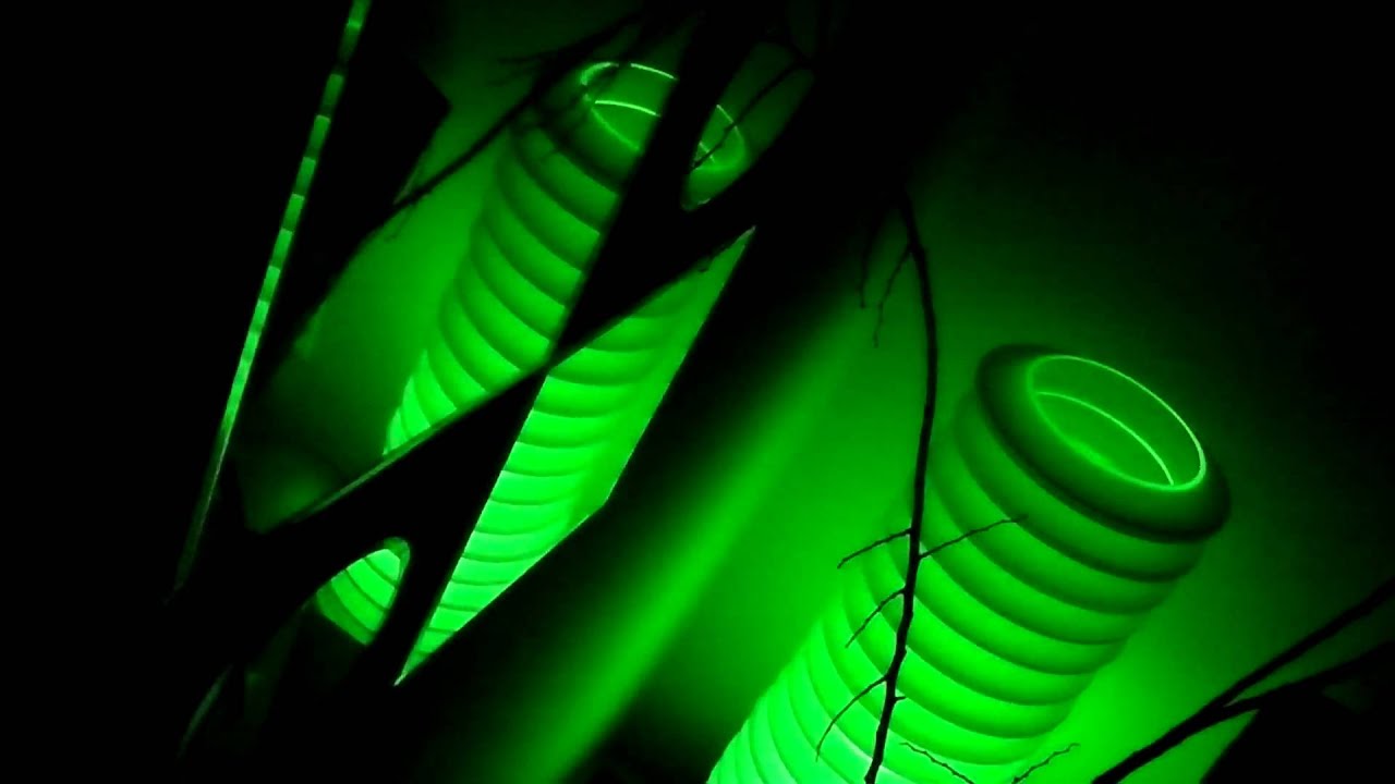 DIY - Mood light made with foam dishes. - YouTube