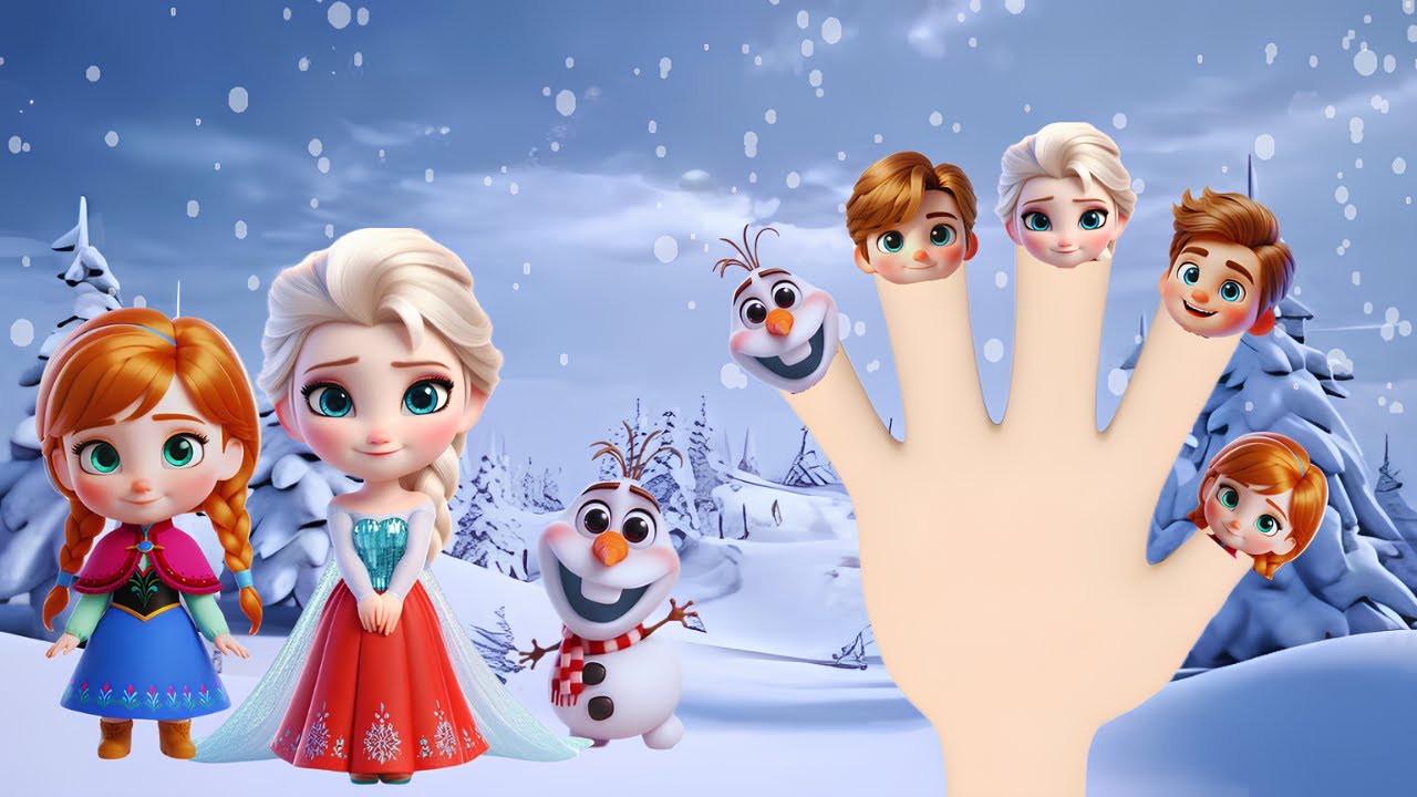 FROZEN FINGER FAMILY WINTER Nursery Rhymes & Kids Songs - YouTube