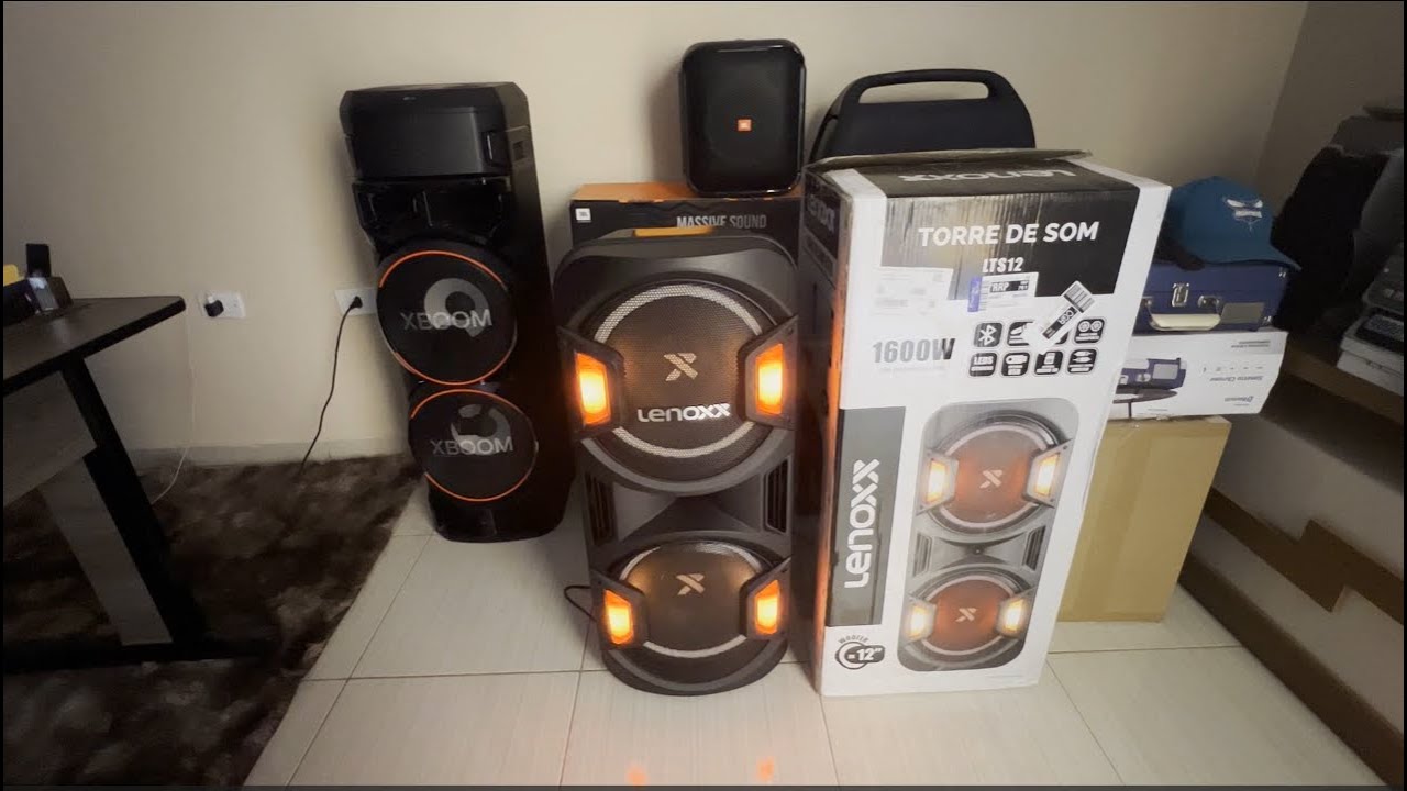 Torre Amplificada Lenoxx LTS12 Bivolt 1600W RMS - YouTube